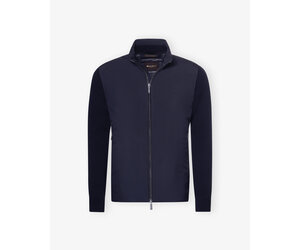 MooRER - Bomber jacket with detachable sleeves - Navy - LES HOMMES D ...