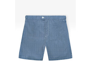 Fedeli - Swimtrunk Daniel - Dark blue pattern - LES HOMMES D'AMSTERDAM