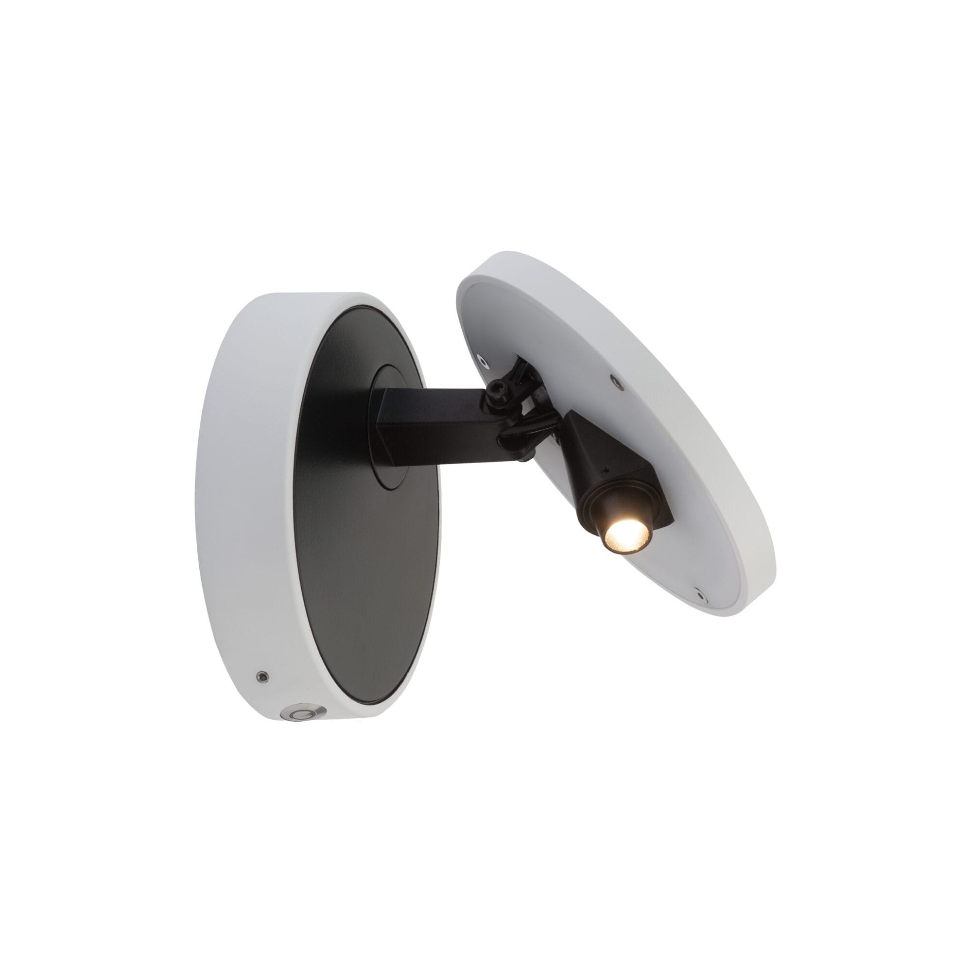 Kantelbare en Dimbare Wandlamp Dot W120 met geïntegreerde LED - Designlamp.nl