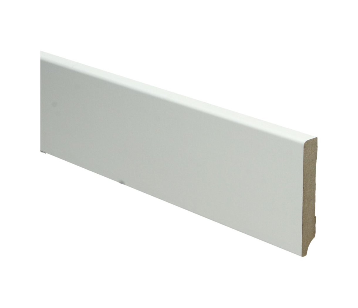 MDF Plint Modern Gelakt RAL 9010 Vochtwerend - Vloerbezorgd.nl