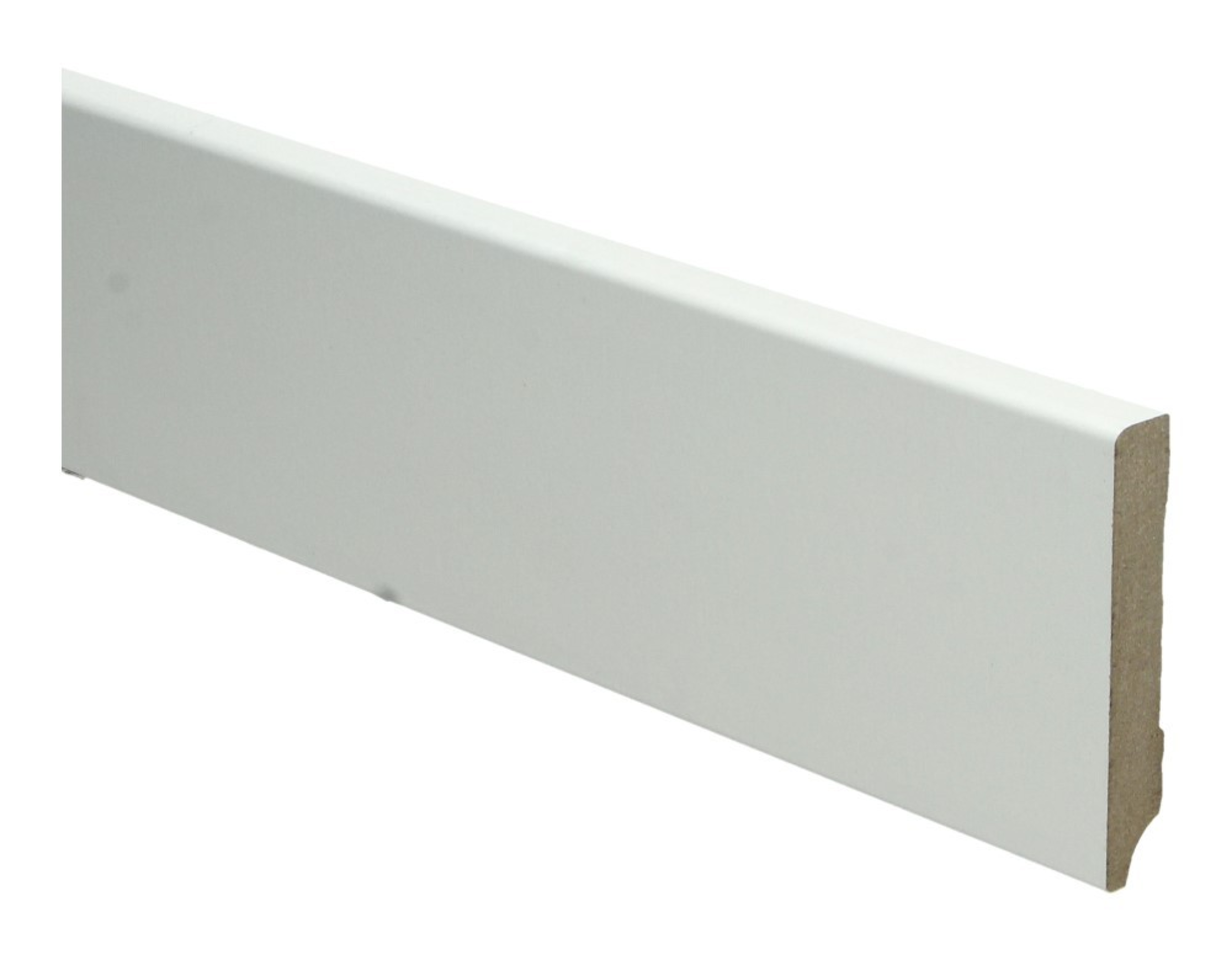 MDF Plint Modern Gelakt RAL 9010 Vochtwerend - Vloerbezorgd.nl