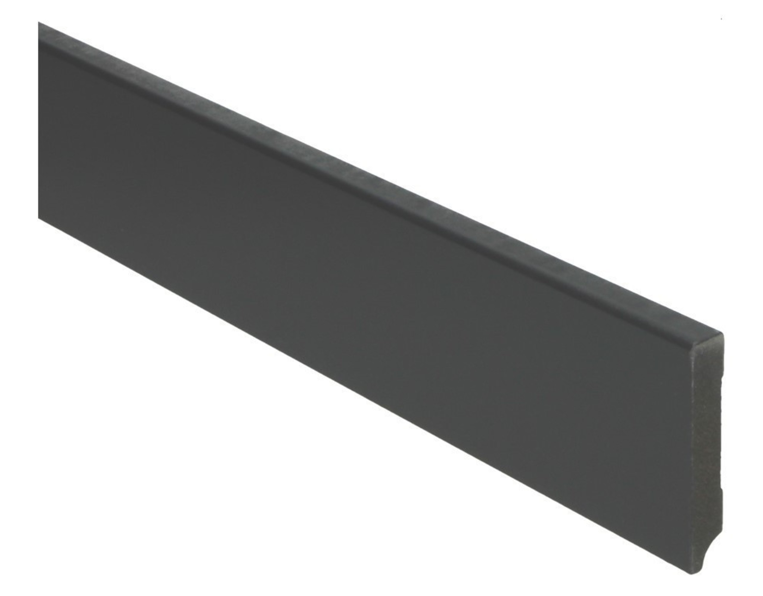 MDF Plint Modern Gelakt RAL 9005 Vochtwerend - Vloerbezorgd.nl