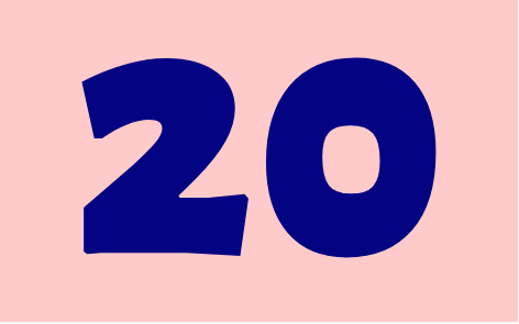 20 jaar | Versiering voor de 20e verjaardag - Feestdeco