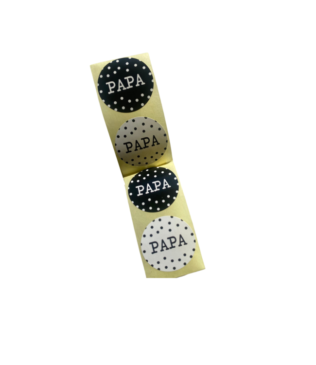 stickers papa - 10 stuks - Feestdeco