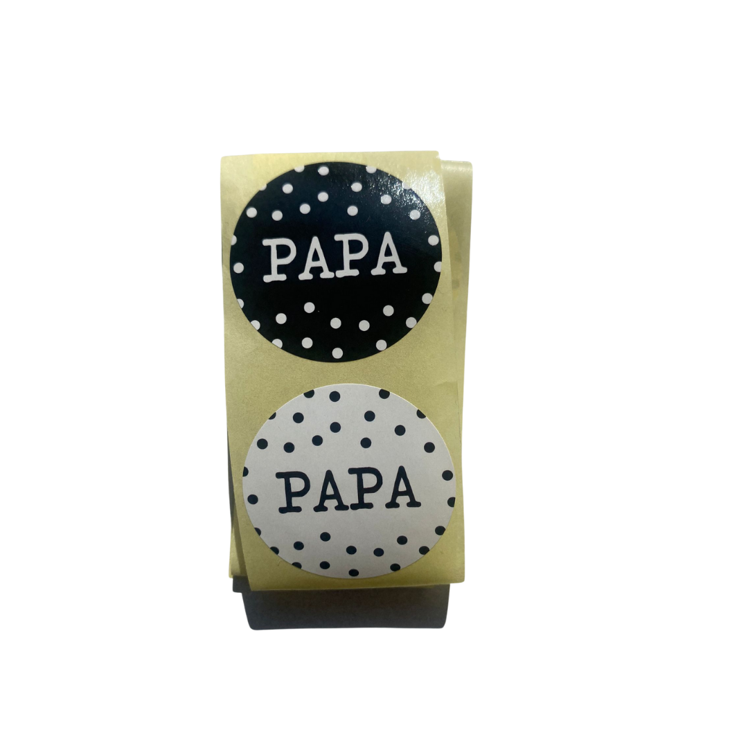 stickers papa - 10 stuks - Feestdeco