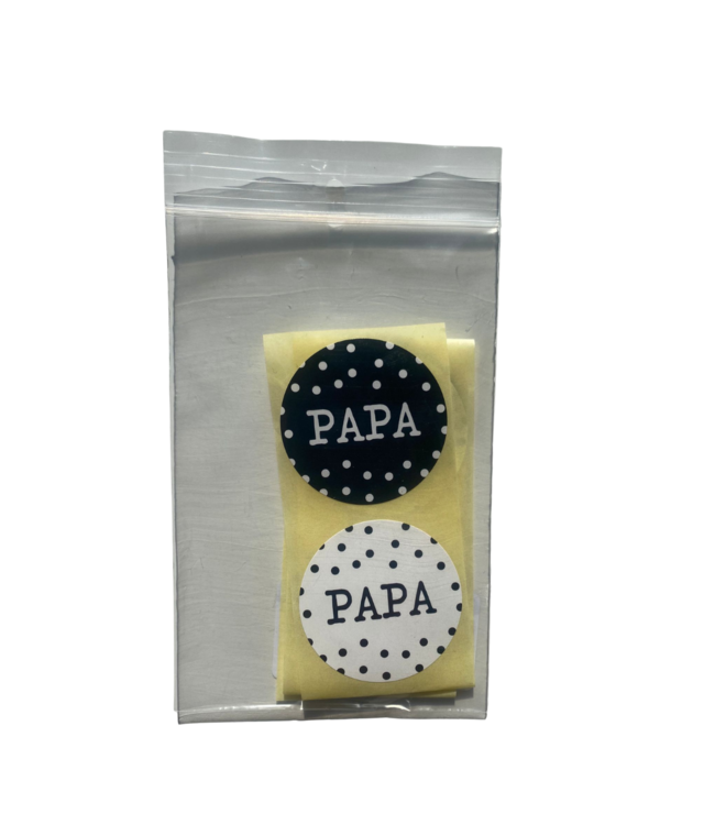 stickers papa - 10 stuks - Feestdeco