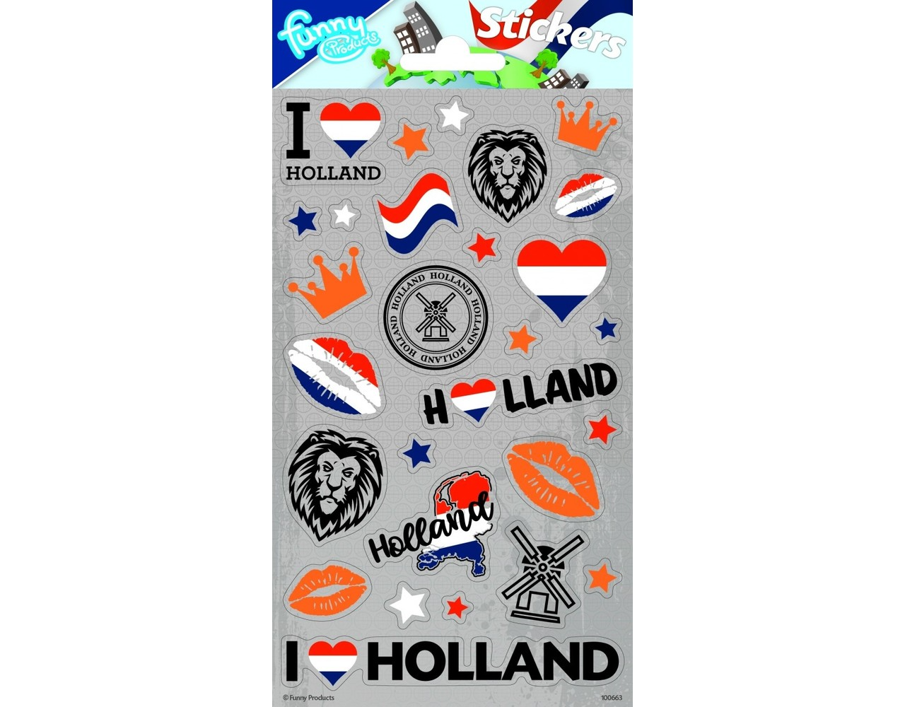 Stickers I Love Holland - Feestdeco