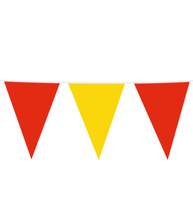 Vlaggenlijn rood geel XXL | 10m | FeestDeco.nl - Feestdeco