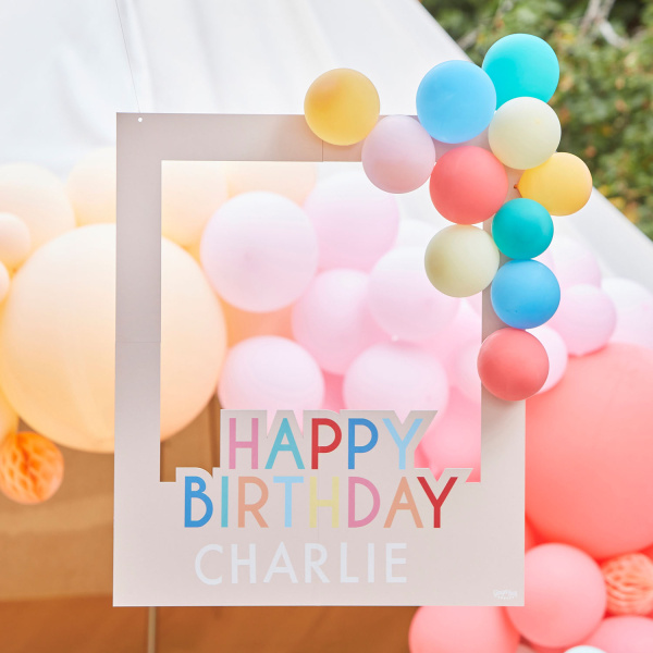 Ginger Ray OUTLET Photobooth Frame Happy Birthday | Customize - Feestdeco