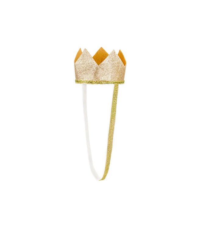 Kroon goud | 8,5 cm - Feestdeco