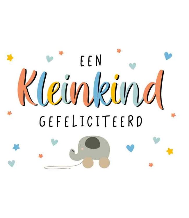 Wenskaart | Een kleinkind gefeliciteerd - Feestdeco