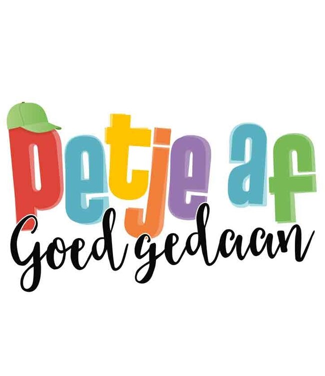 Wenskaart | Petje af Goed gedaan - Feestdeco