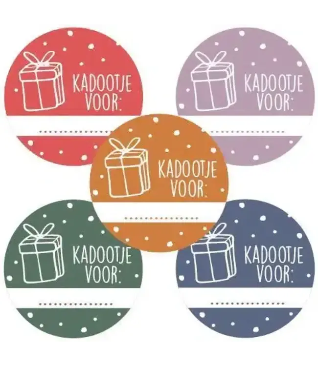 KP Stickers Kadootje voor... | zakje 20 stuks - Feestdeco