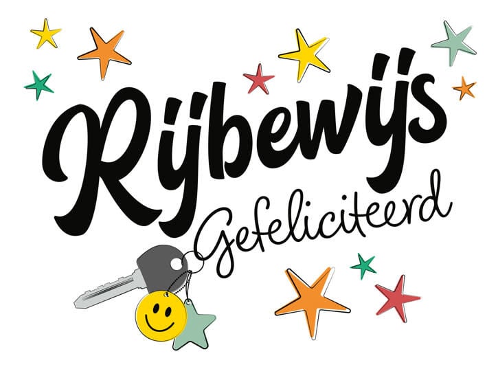 Wenskaart | Gefeliciteerd met je rijbewijs - Feestdeco