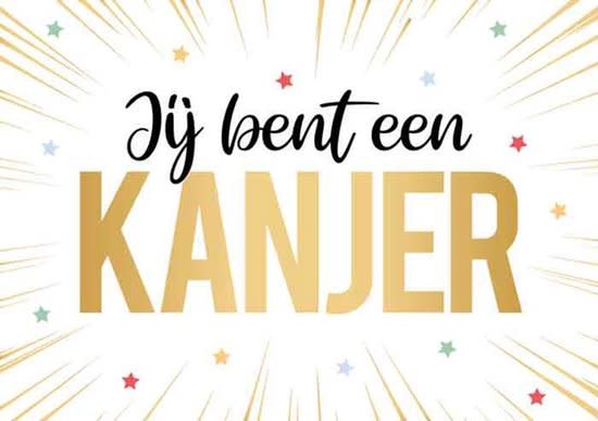 Artige Wenskaart | Jij bent een kanjer - Feestdeco