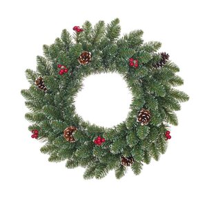 Creston Frosted kerstkrans bes 45cm - Kerstland.nl
