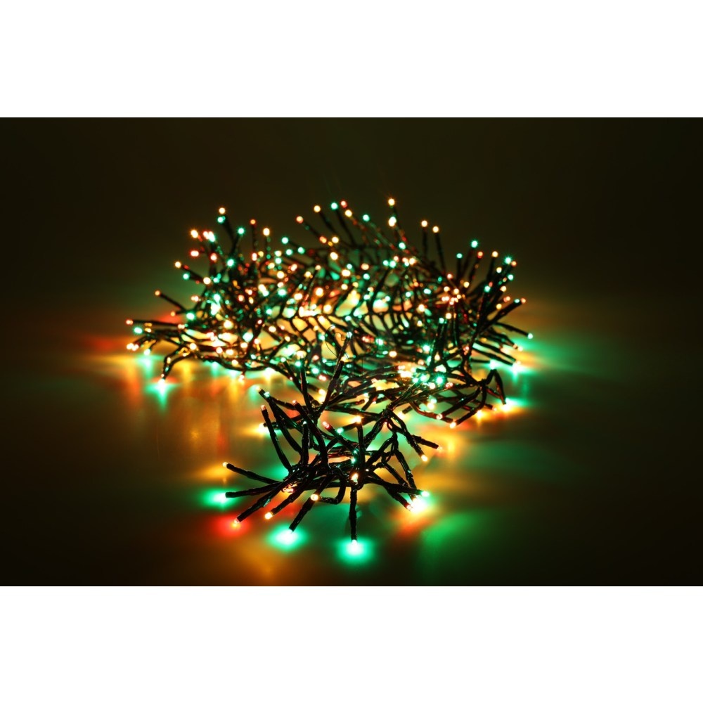 Kerstverlichting cluster | 192 LED lampjes | extra warm wit/rood/groen ...