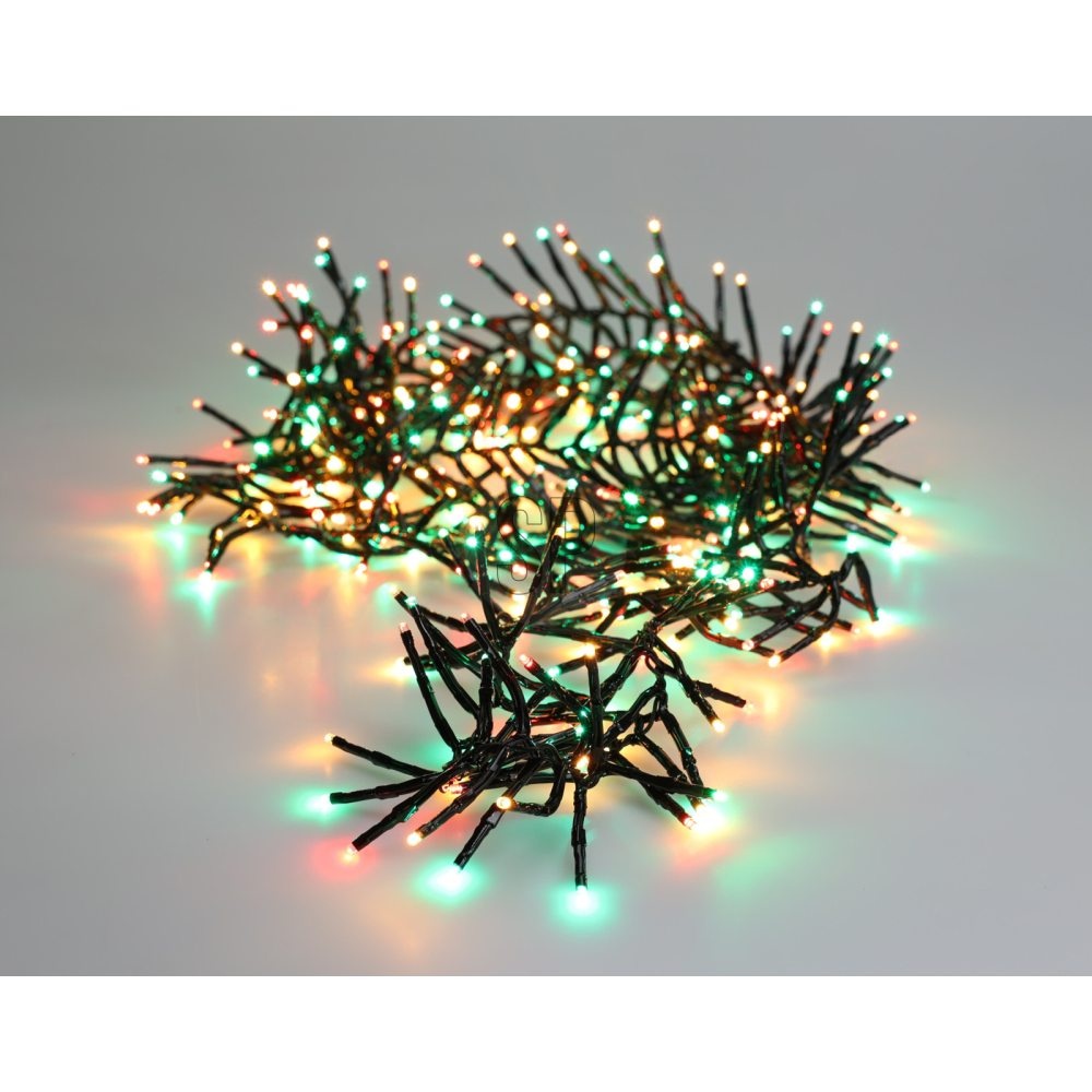 Kerstverlichting cluster | 192 LED lampjes | extra warm wit/rood/groen ...