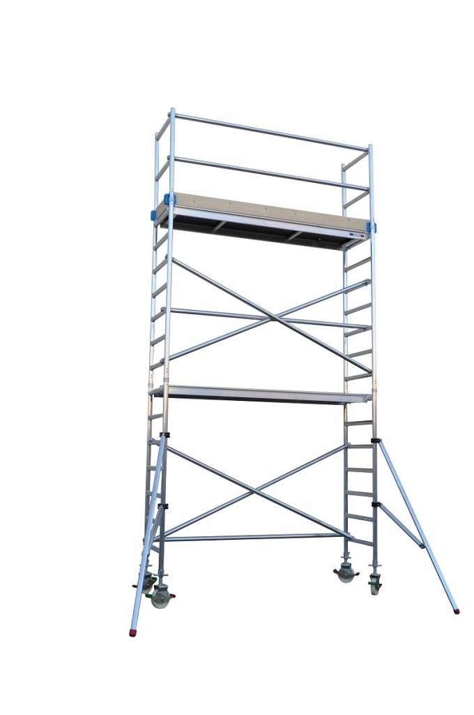 Euroscaffold Andamio móvil con barandilla frontal vario 75x305x6,2m de ...