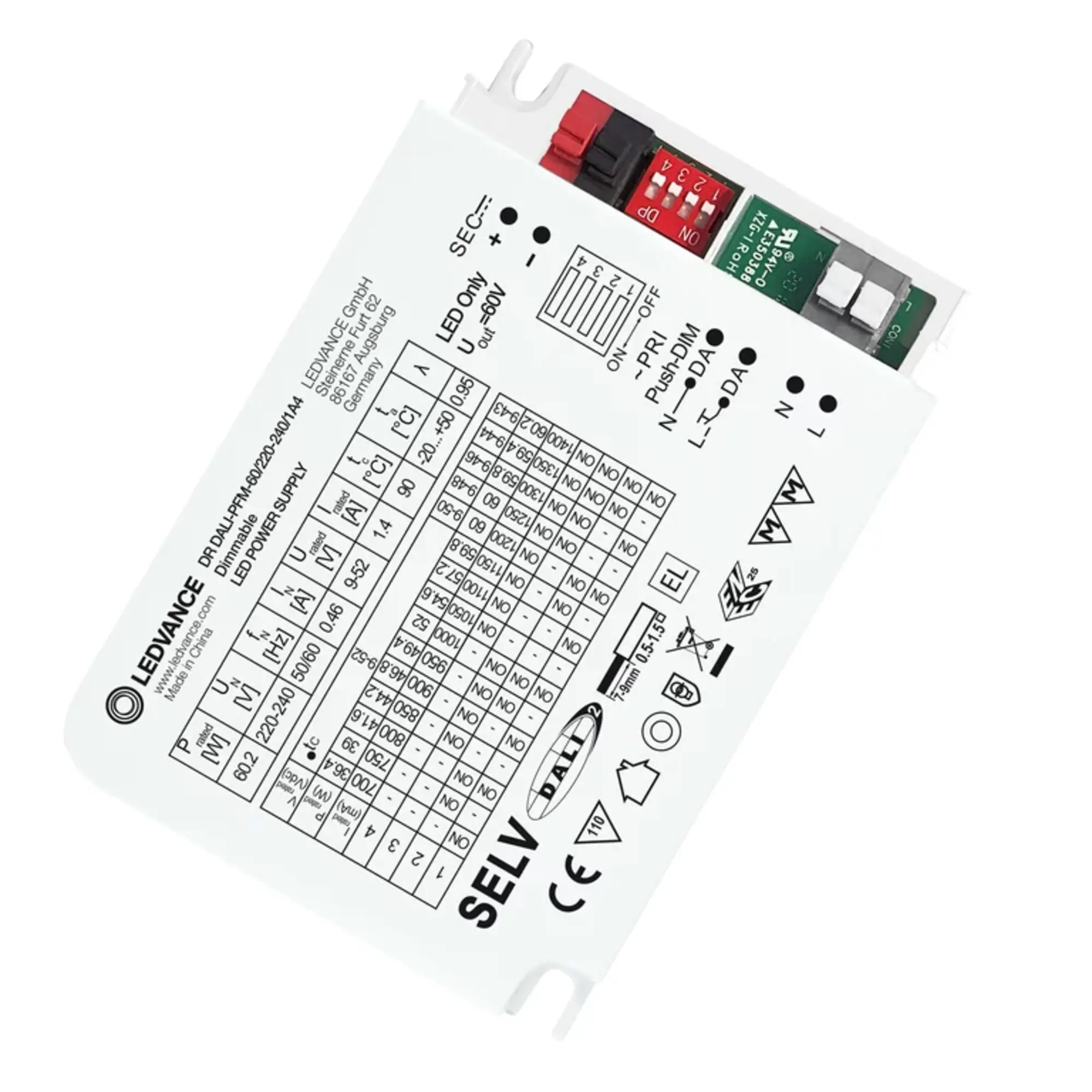 Ledvance DALI LED Driver 60W 1400mA - Ledlichtgroothandel.nl