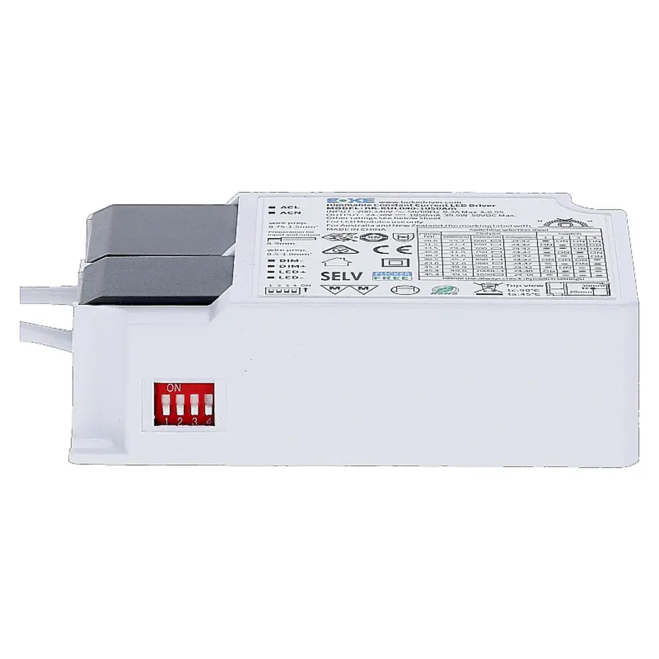 Dimbare LED Driver 42W 1-10V - Dipswitch 0.45-1.1A 46V ...