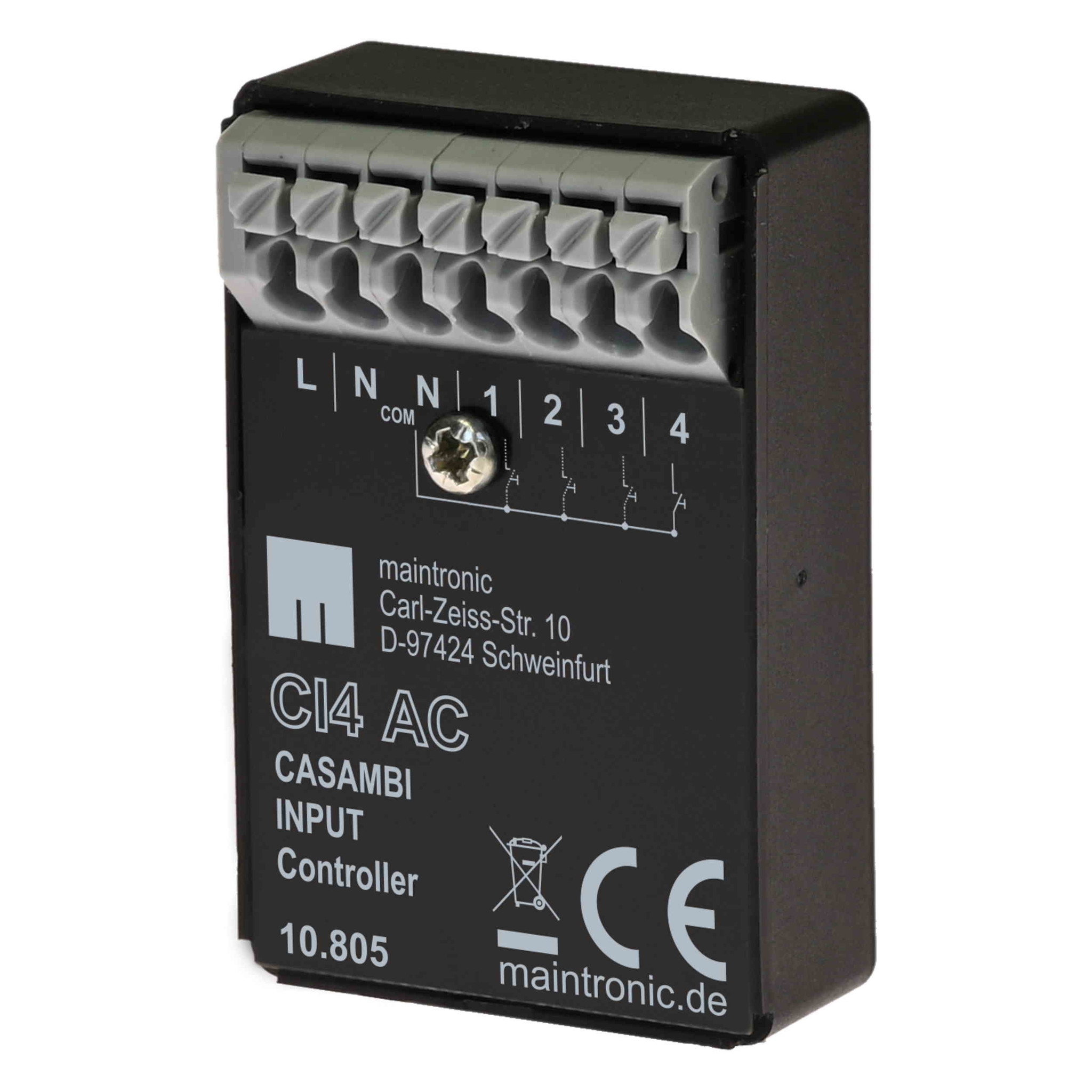 10.805 Casambi Input Controller 4CH - Casambi Smart Lighting Nederland