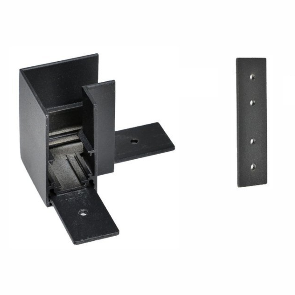 Line L-connector Magnetic Track - Black - Ceiling Installation | Qub ...