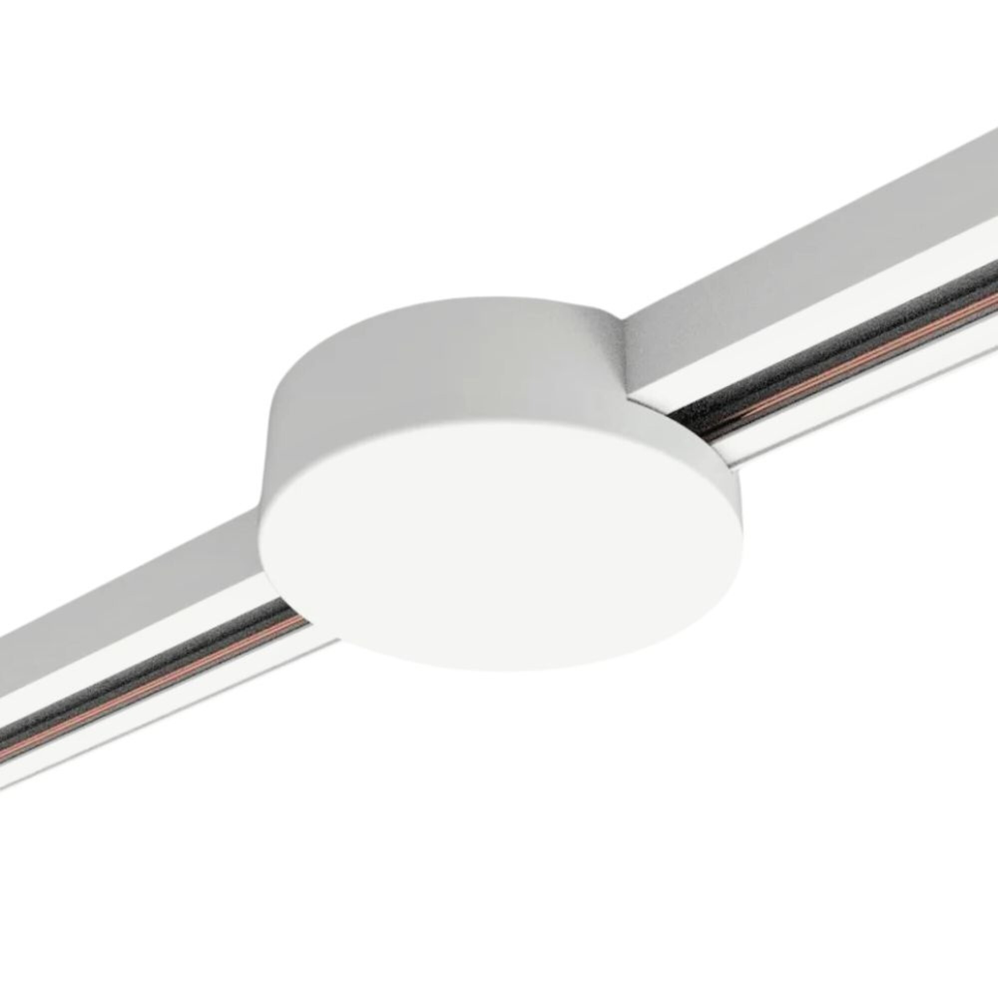 Round Ceiling Plate for 1-Circuit Track Lighting – White | Qub Track ...