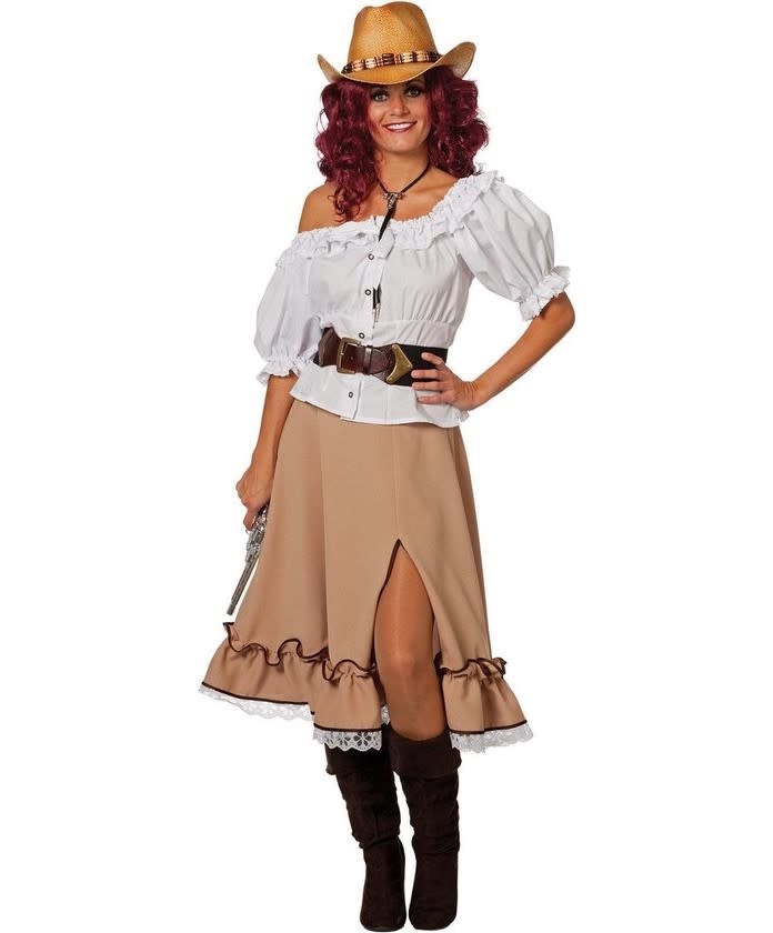 Cowboy rok beige Feestkleding Breda - FeestkledingBreda.nl