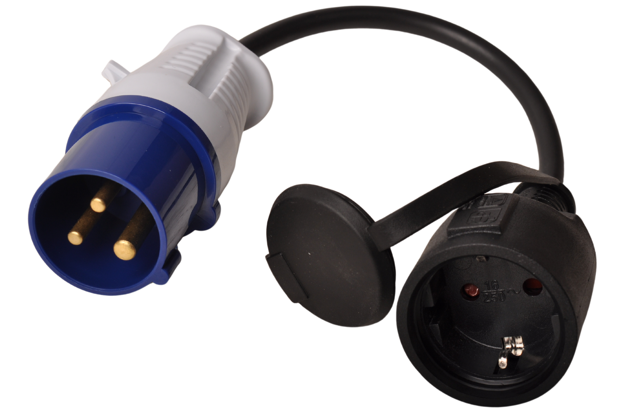 Schuko Stecker CAMPING-ADAPTER CEE-STECKER AUF SCHUKO-Steckdose ...