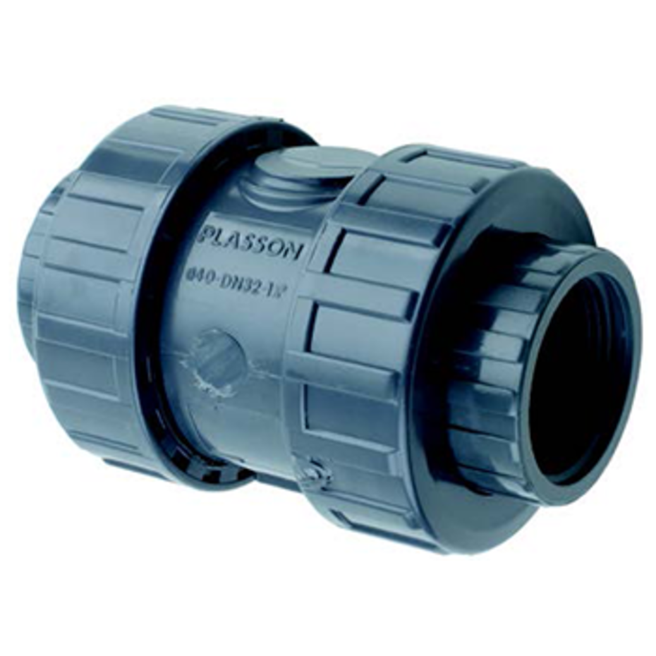Plasson PVC Terugslagklep 110mm EPDM Afdichting Veerbelast - Emtrade.nl