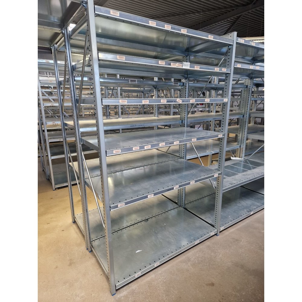 Nedcon SF legbordstelling 200x122x40, 4 niveaus, gebruikt - Emtrade.nl