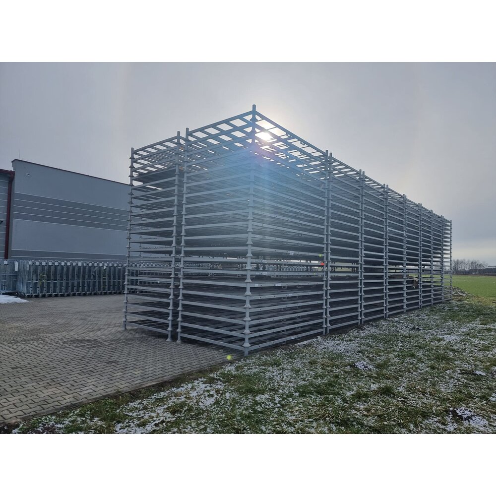 Stapelrek 3360x2100x320 mm - enkel - excl. rongen - gebruikt - Emtrade.nl