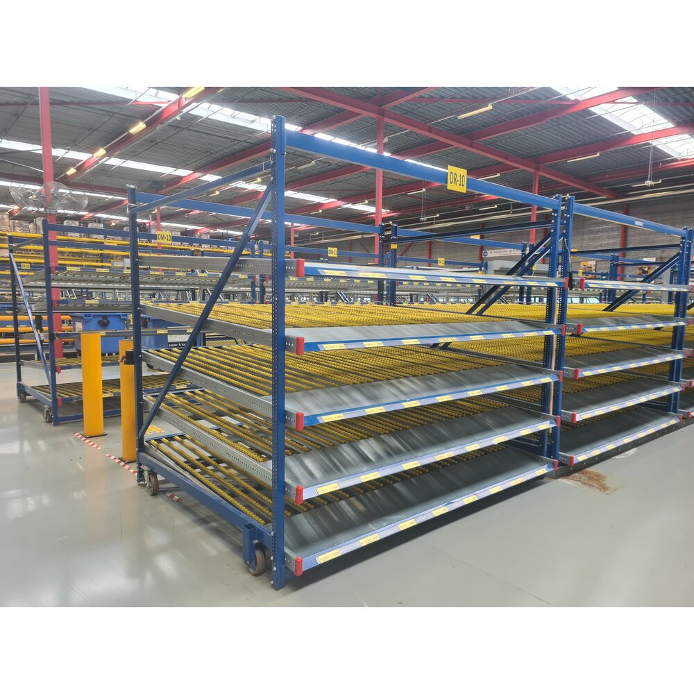 Doorrolstelling D2400xB2800xH2500 mm vrijstaand verrijdbaar, gebruikt ...