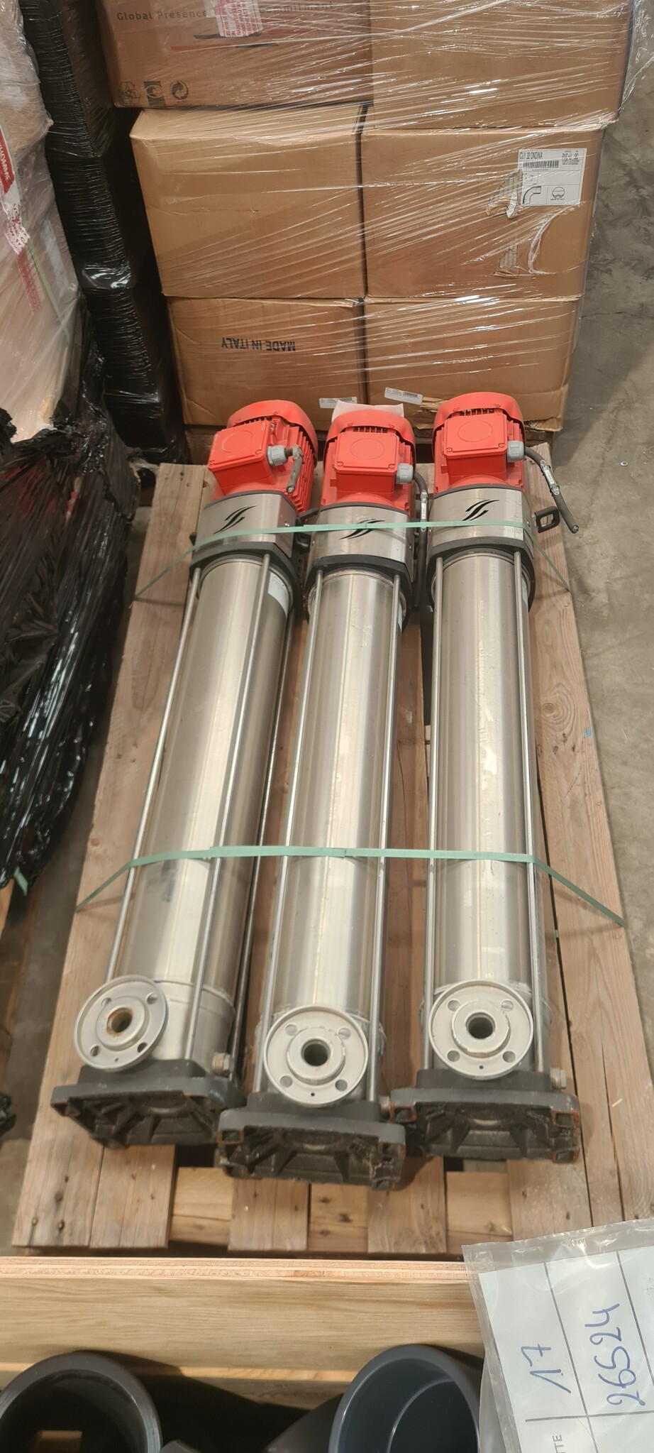 NEXIS-V verticale boosterpomp V229-FSE/KS/400-50 ND25 2.2KW, nieuw ...