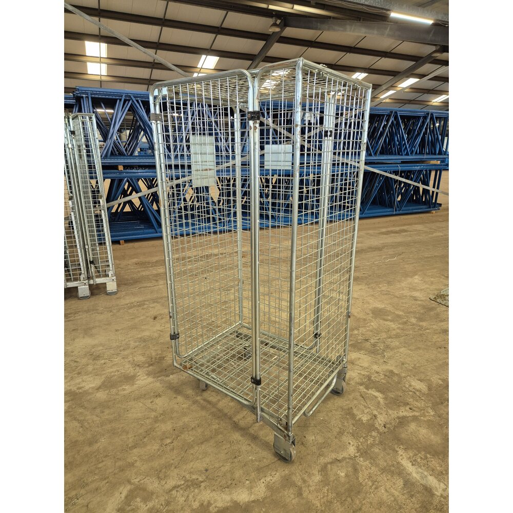 Rolcontainer 90x70x190 cm, 5-heks met nestbare A-frame bodem, gebruikt ...