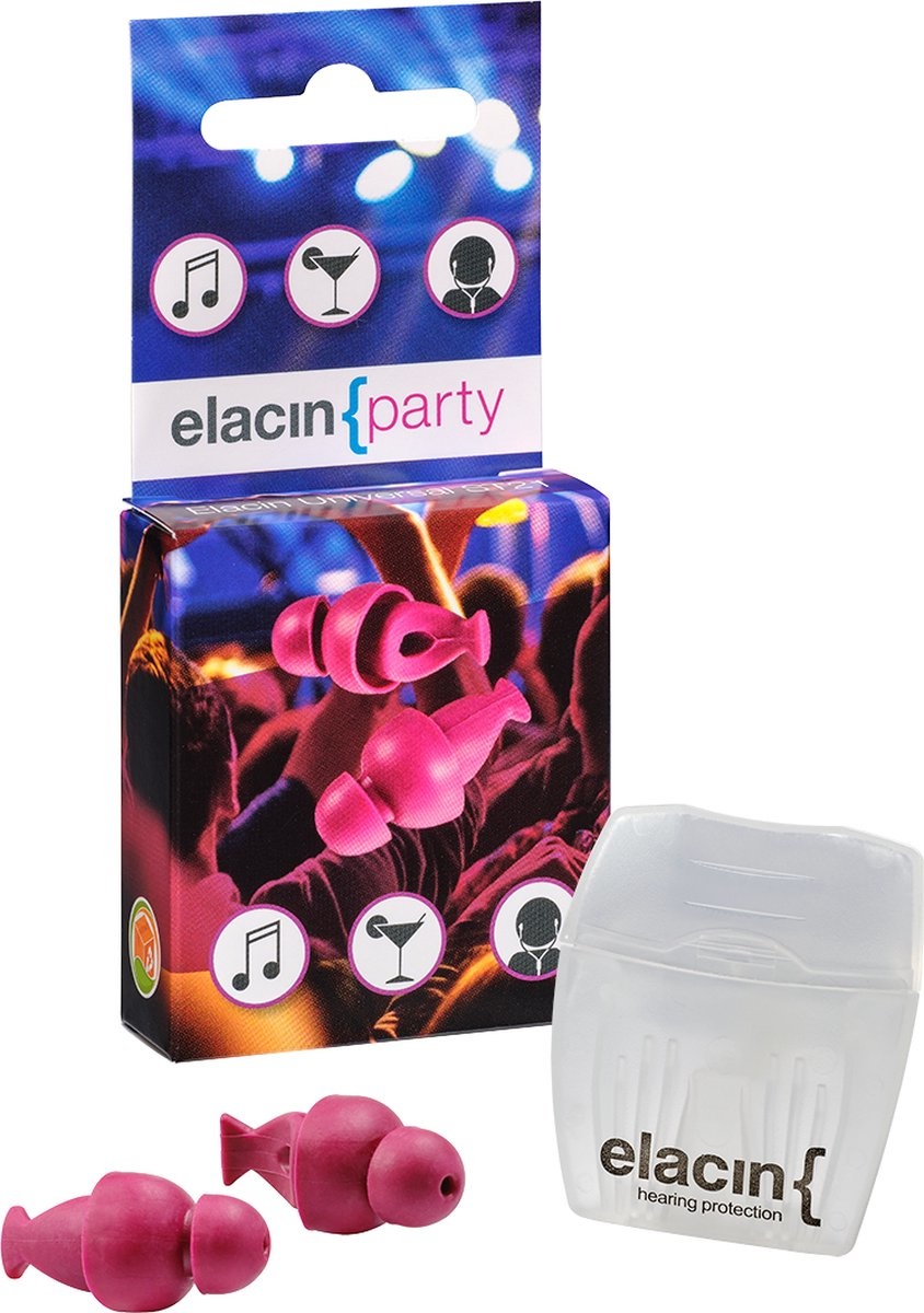 Elacin Party Universal ST21 | Herbruikbare oordoppen voor het uitgaan ...