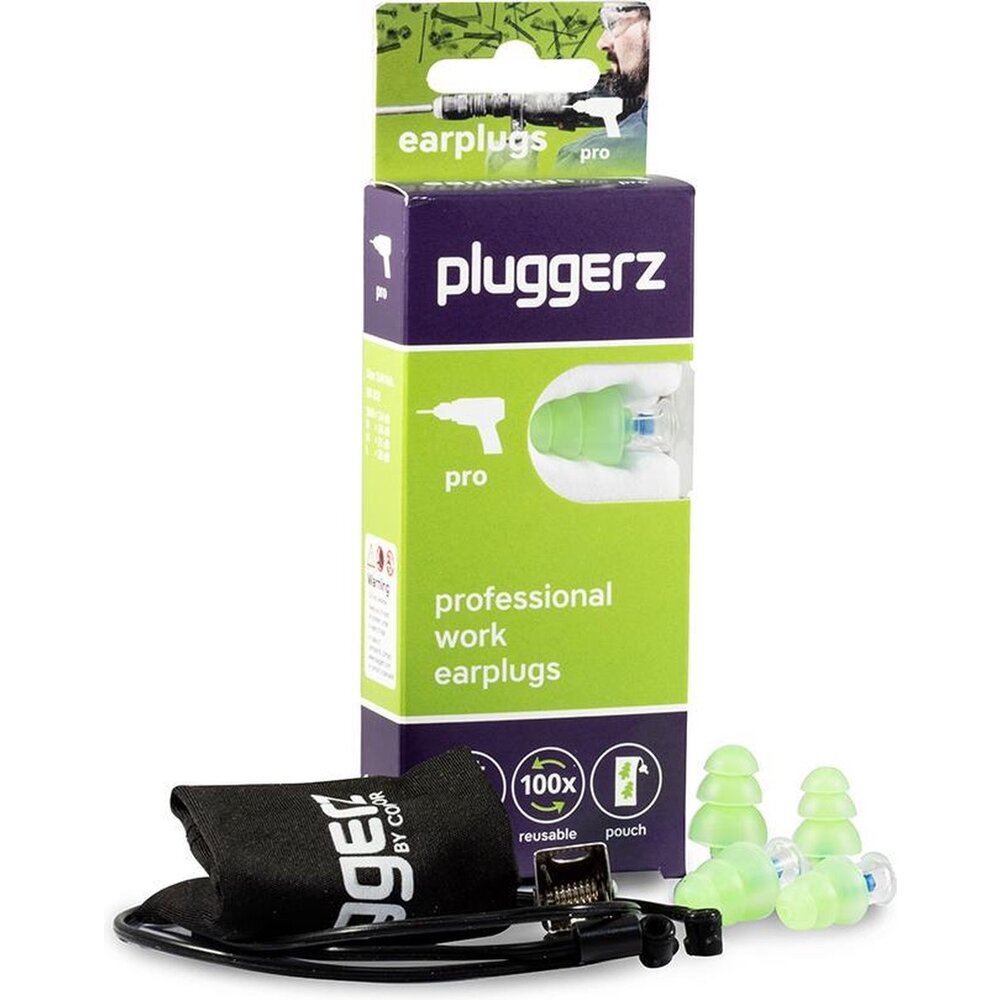 Pluggerz Pro Work Universele oordoppen | 2 paar met uniek filter ...
