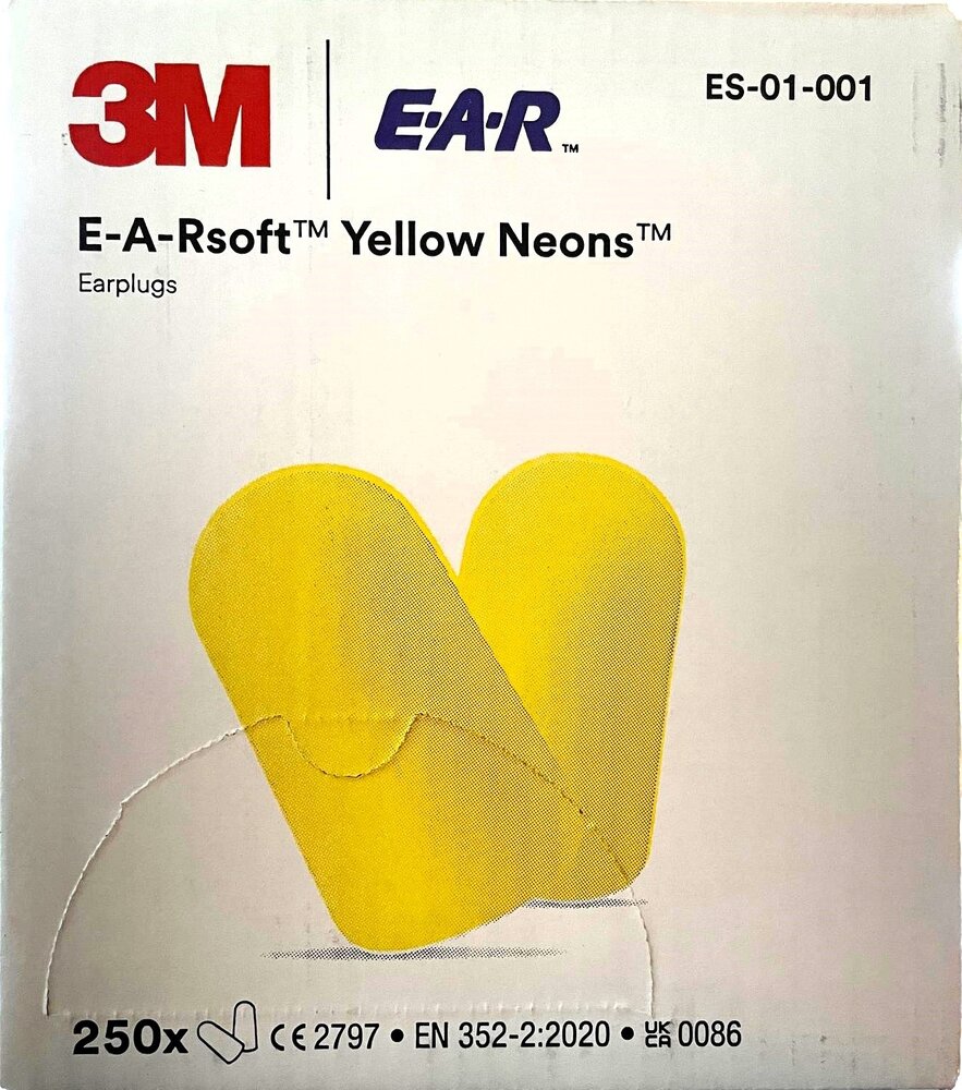 EAR Soft Yellow Neon oordoppen | 250 paar | SNR 34dB - Oordopjesonline.nl