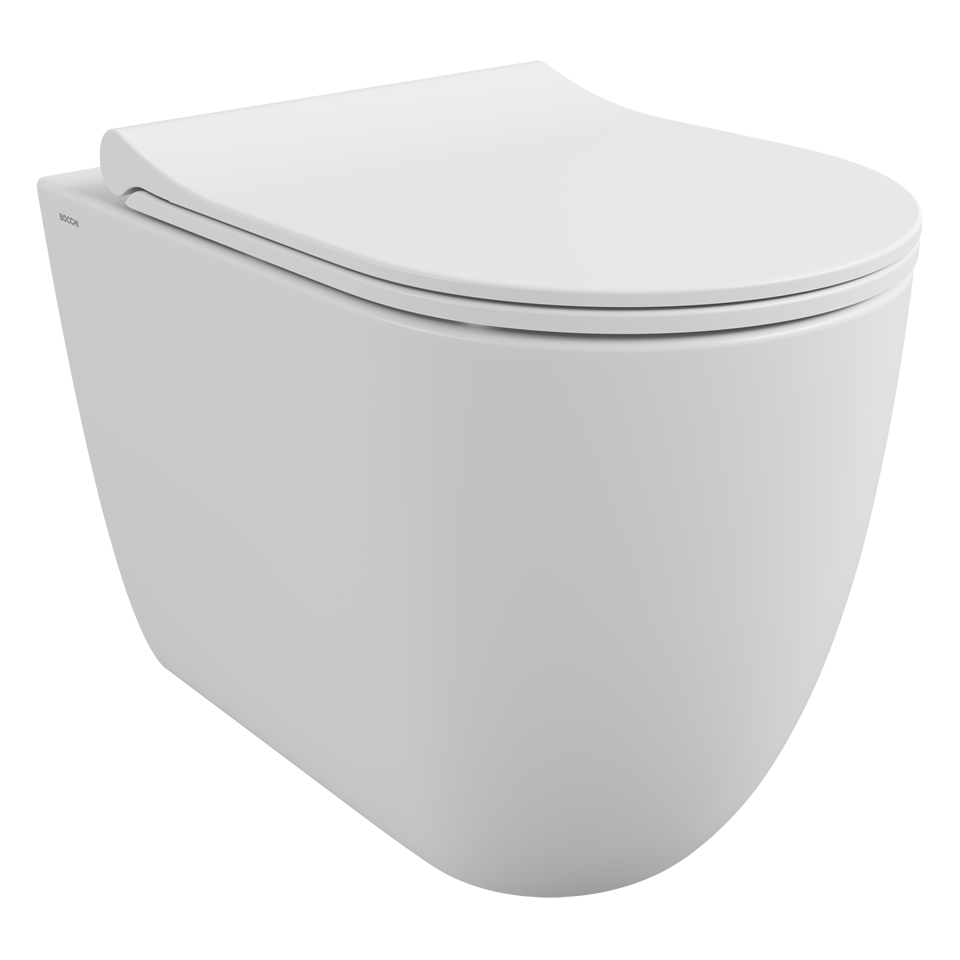 Back to wall toilet Bocchi Venezia Mat Wit OA / PK Randloos incl. wc-b