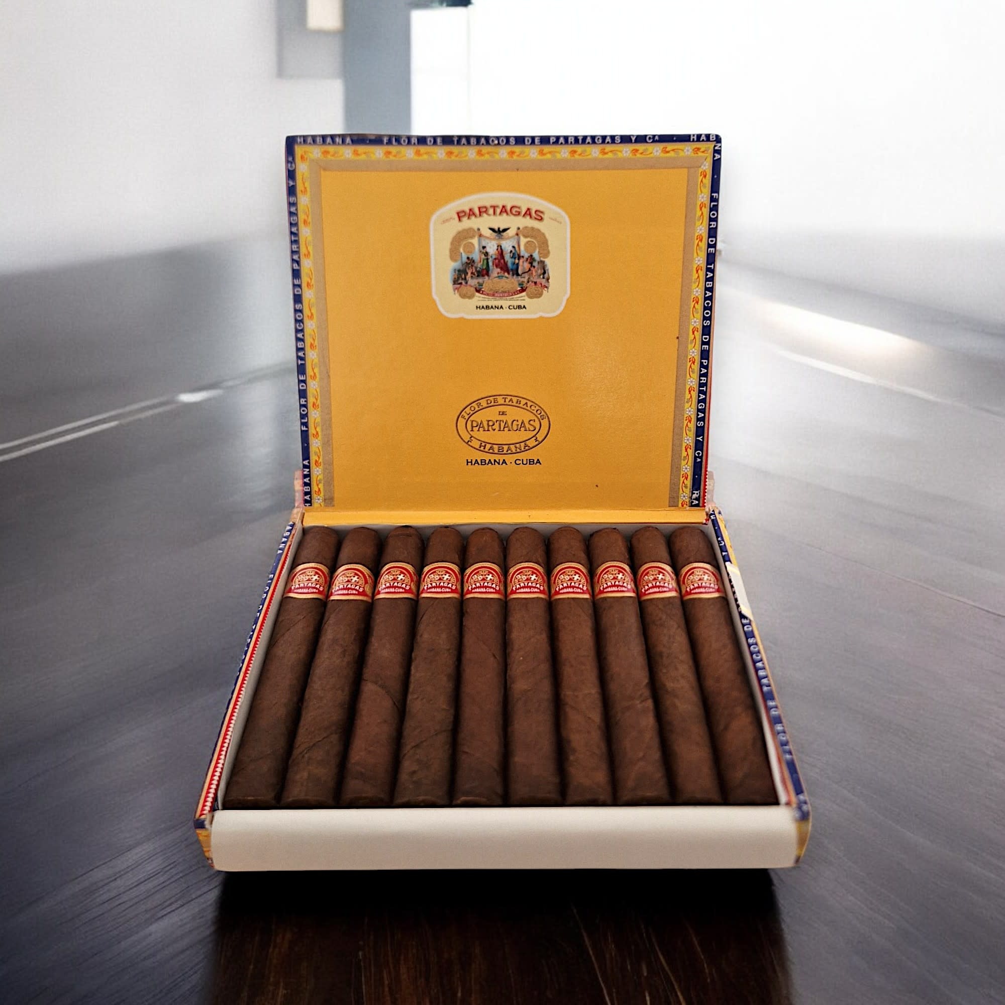 PARTAGAS PARTAGAS MILLE FLEURS BOX 10 - FULL BOX - RHEIN 1905 GENEVA