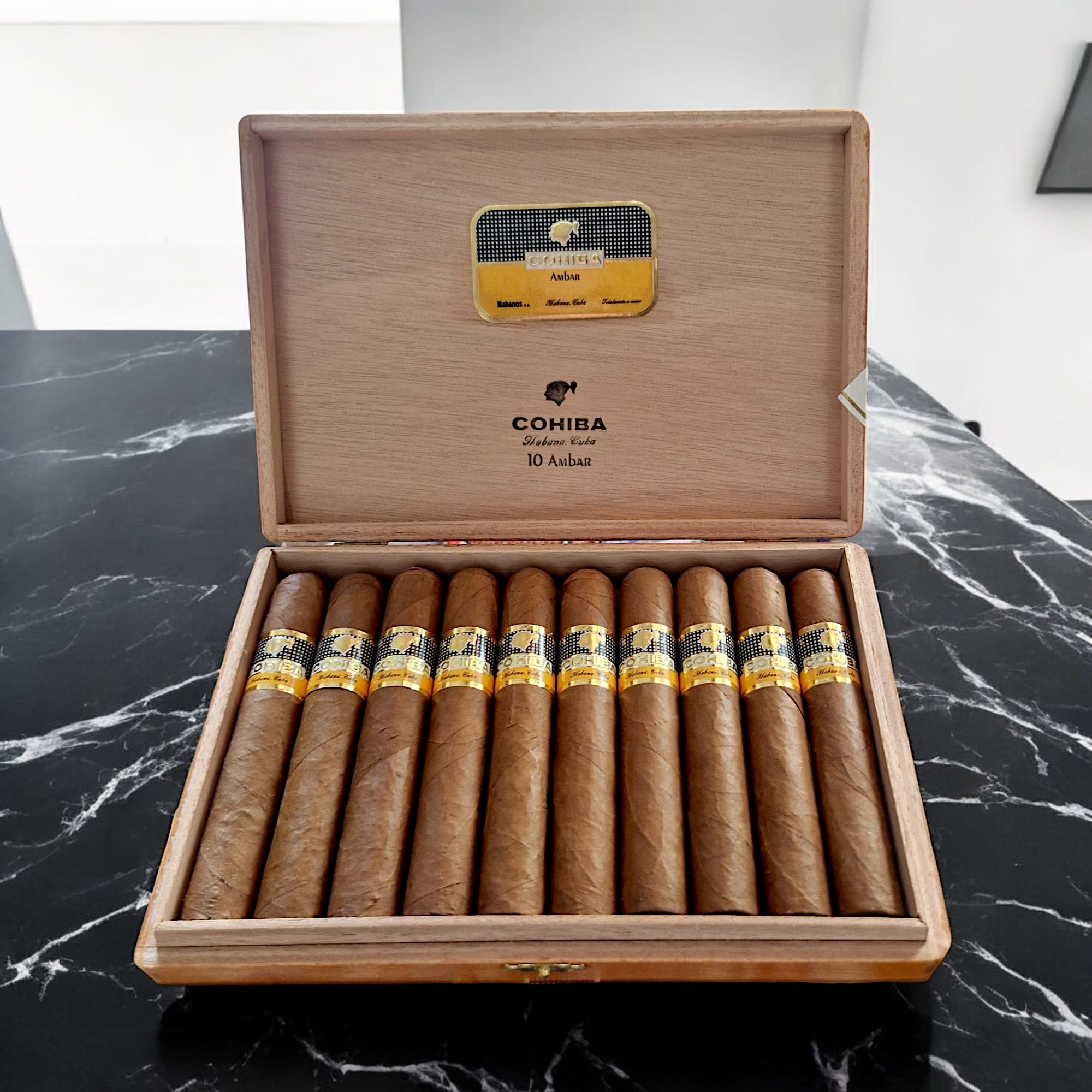 COHIBA COHIBA AMBAR - BOX 10'S - RHEIN 1905 GENEVA