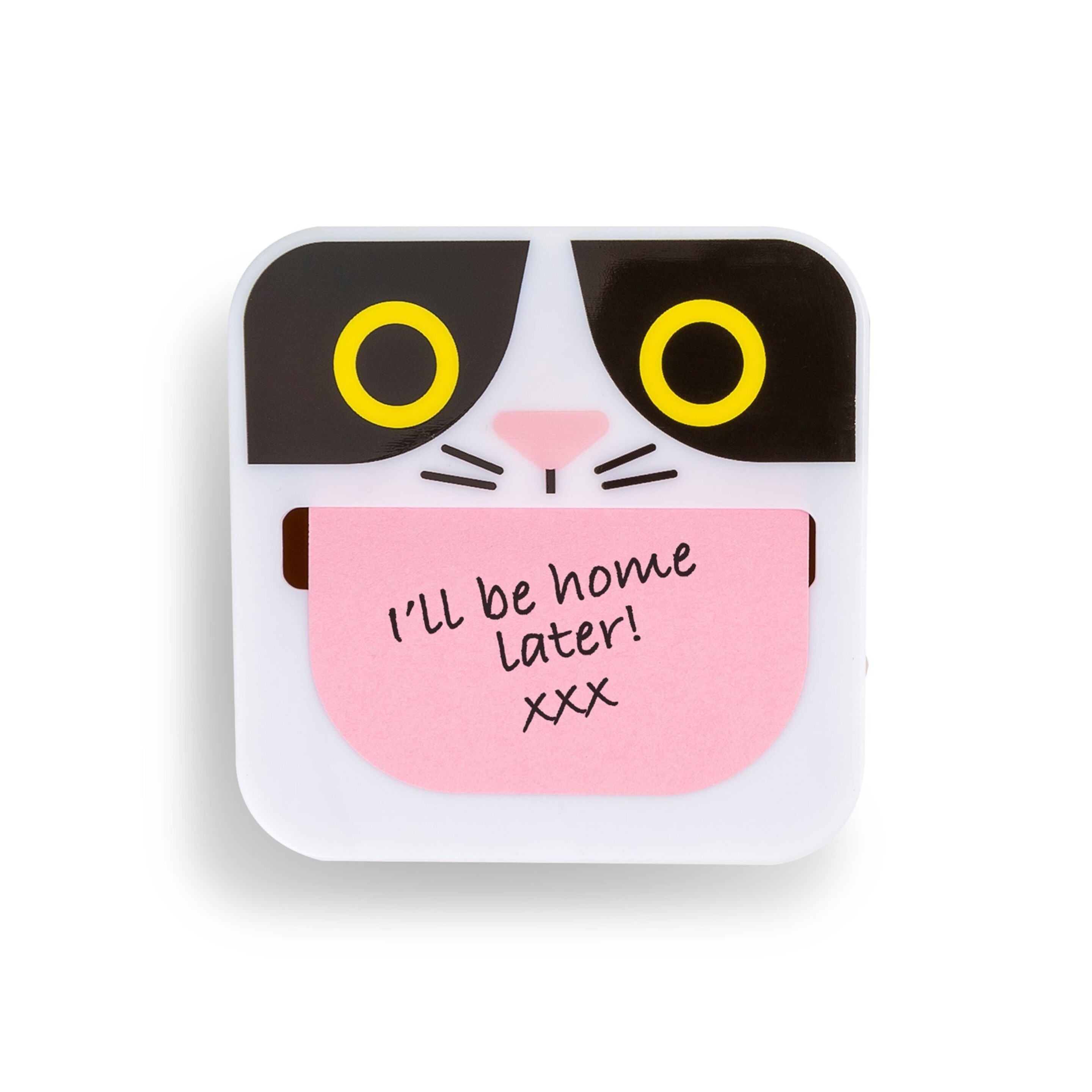 Crazy Cat Sticky Note Dispenser - Kat & Bakkie