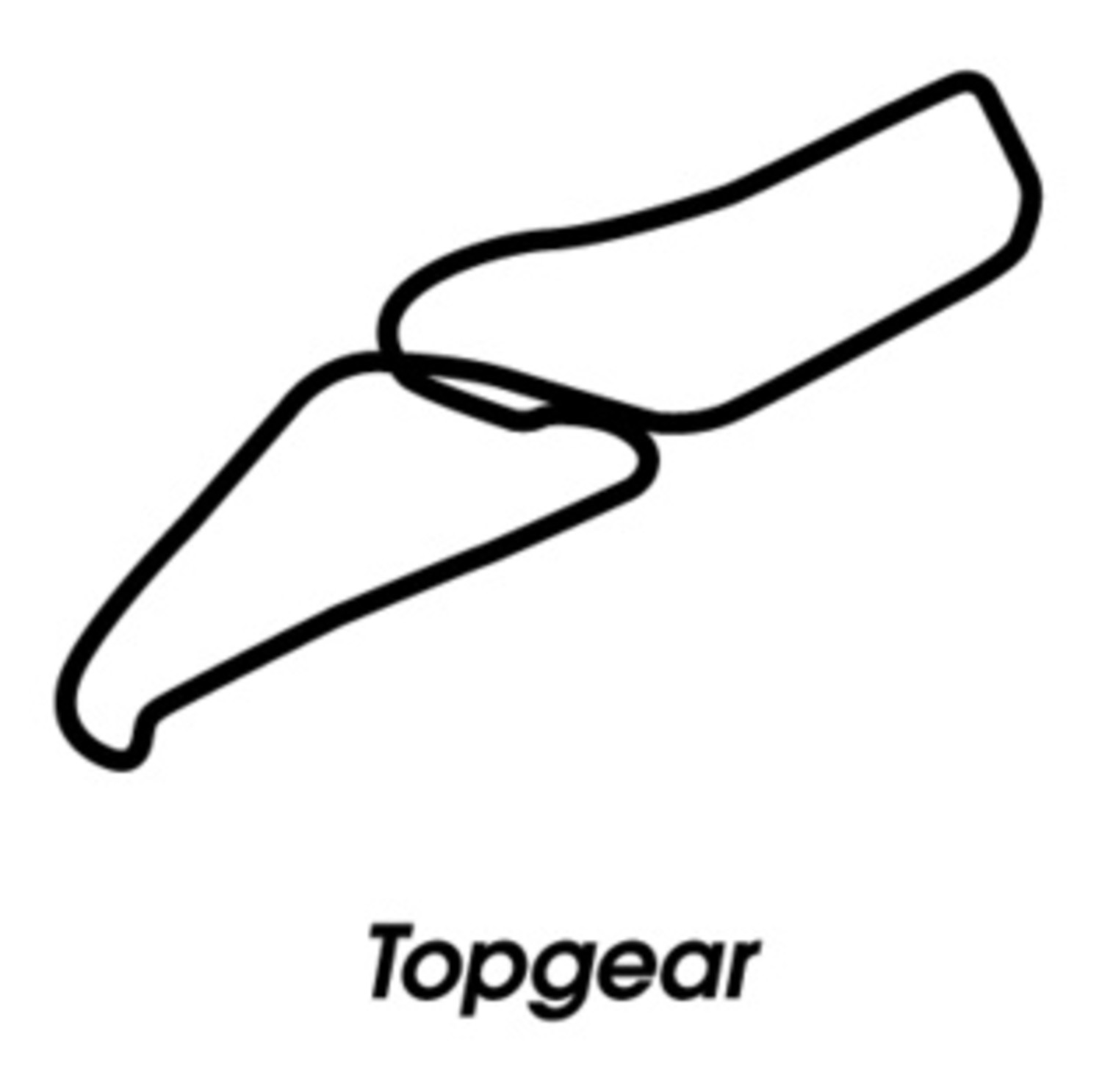 Topgear circuit sticker - Stickerloods.nl
