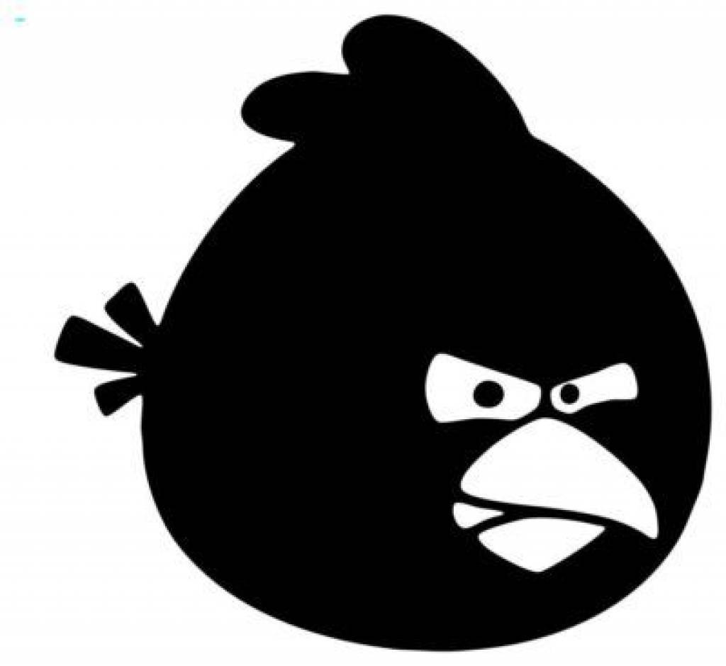 Angry bird sticker - Stickerloods.nl