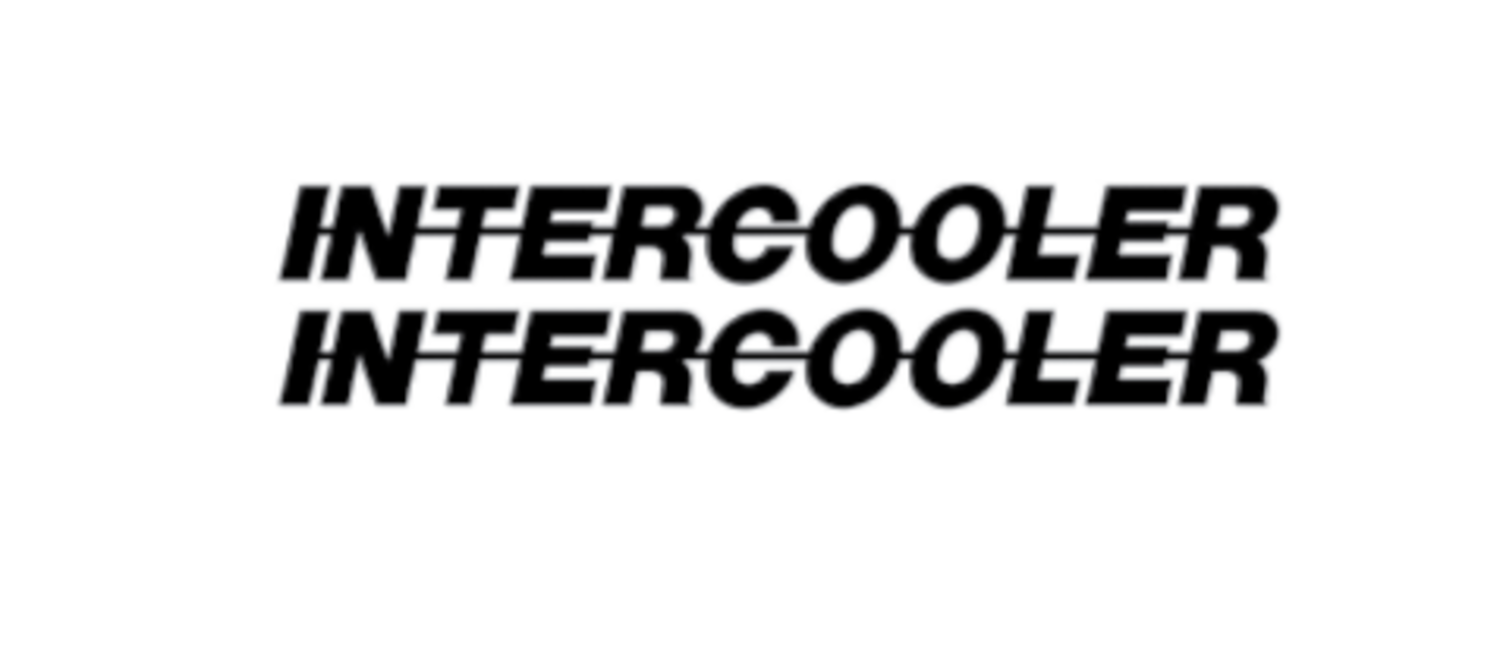 Intercooler - Stickerloods.nl