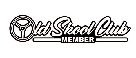 Oldskool club member sticker - Stickerloods.nl