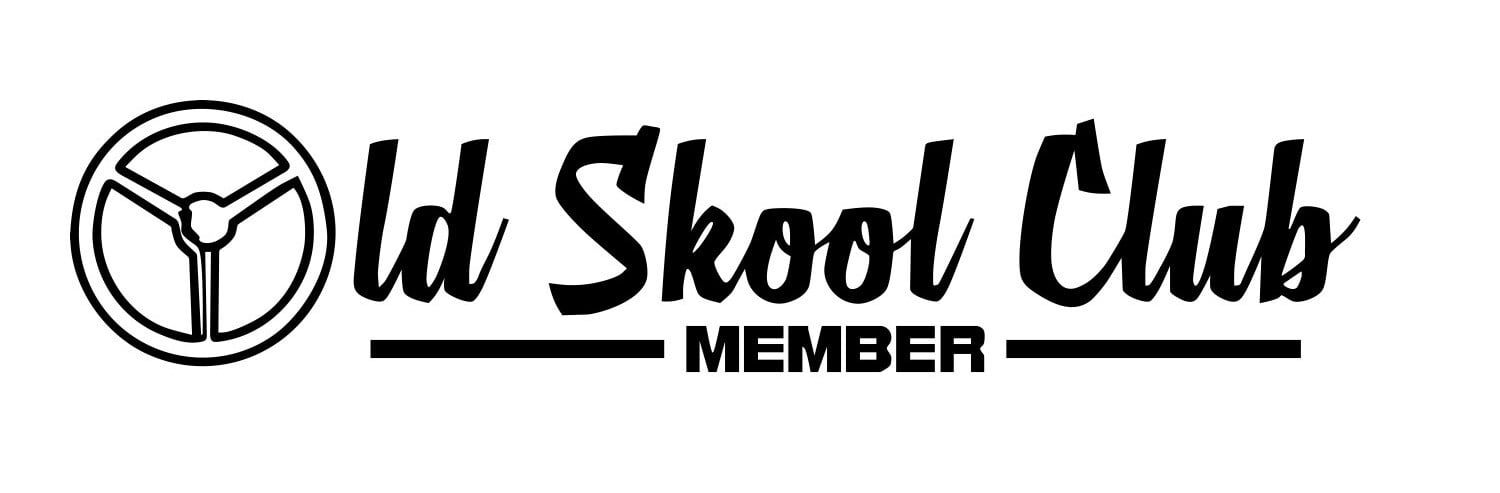 Oldskool club member sticker - Stickerloods.nl