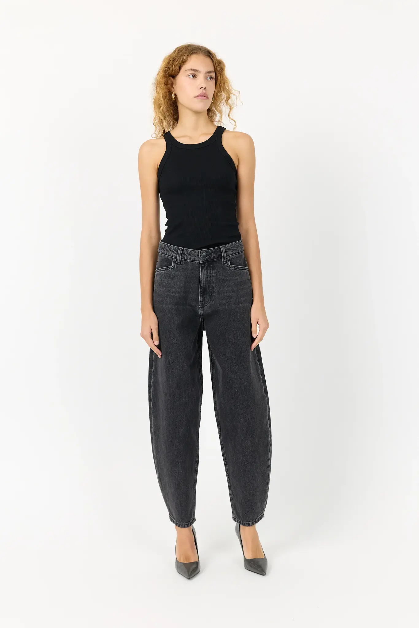 RA Denim Studio D3 Balloon Jeans – Dames mid‑rise balloon denim - Fraai ...
