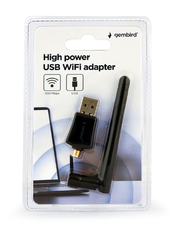 USB WiFi ontvanger, 300Mbps - Qwerty-Tech.nl